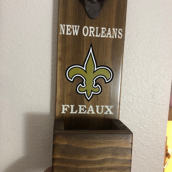 Beer Bottle Opener Wall Mount Sports Team, NBA, NFL, MLB, College - Etsy