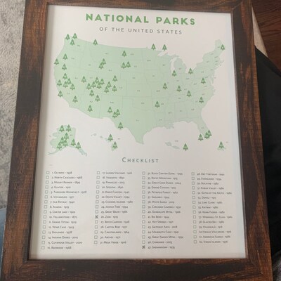 National Park Nursery Decor Alphabet Poster National Park Baby Shower ...