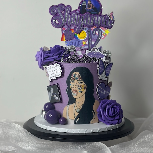 Set of 9 3D Olivia Rodrigo Themed Cupcake Toppers Olivia Rodrigo Cake ...