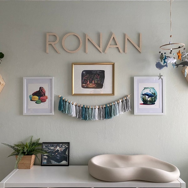 Nursery Wall Letters - Farmhouse Nursery Wall Decor for Boys Room or ...