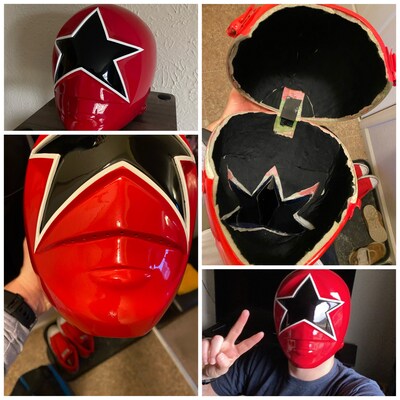 Power Rangers Zeo Red Helmet - Etsy