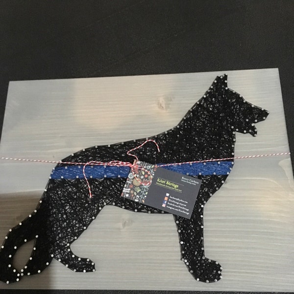 German Shepherd Dog String Art, Dog Lovers, Animal Silhouette Art, K-9 ...