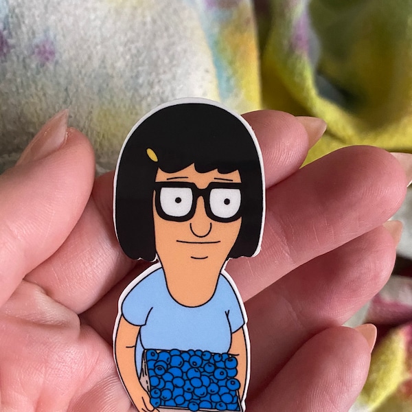 Tina Belcher Blueberry Delivery Girl Laptop Sticker | Bob's Burgers - Etsy
