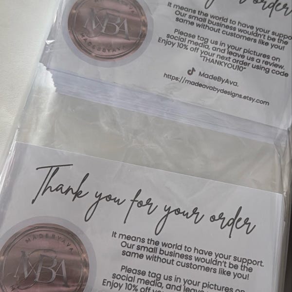 Thank You Placement Card | Thank You for Your Help During Placement ...