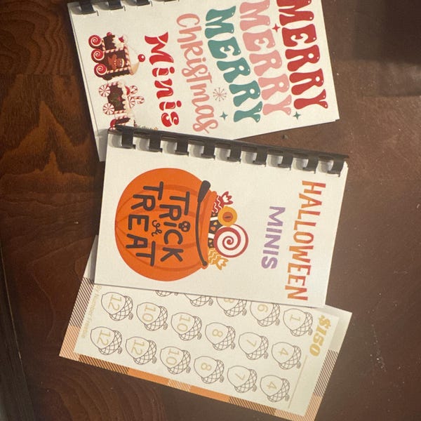 Halloween Mini Savings Book - Etsy