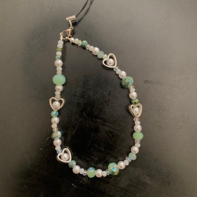 The Green of Hearts Phone Charm Green Phone Charm Phone Accessory Fairy ...