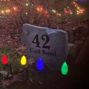 House Address Rock Standard Engraved Stone Custom Stone Personalized ...