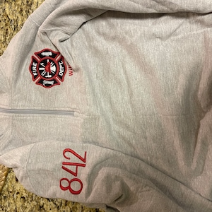 Personalized Gift for Firefighter, Custom Fire Department Name, Badge ...