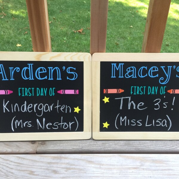 Reusable Back to School Chalkboards, First Day of School Sign, Last Day ...