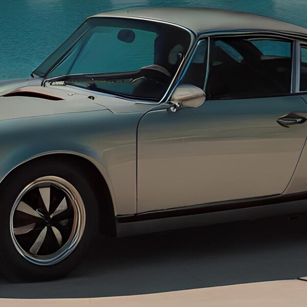 Porsche 911 Vintage Art, Set of 3 Vintage Aesthetic Print, Pool Wall ...