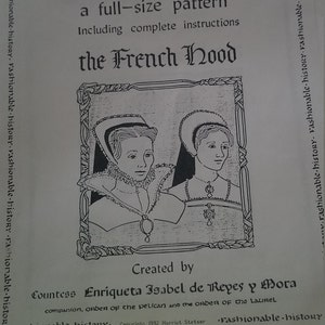 Tudor Elizabethan Flat Cap Pattern by Queta's Closet Pat. No.107 - Etsy