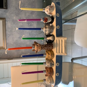 Princess Menorah Classic Disney Judaica Hanukkiah Repurposed - Etsy