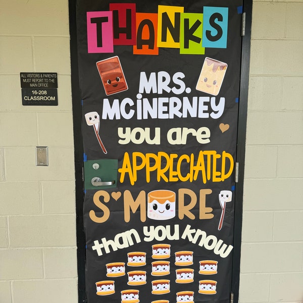 S'MORE Teacher Appreciation Day School Door Decor Classroom Decor ...
