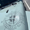 Vinyl Distressed Style Compass Hood Decal Window Decal Fits Jeep ...