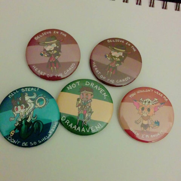 League of Legends Champion Buttons - Etsy