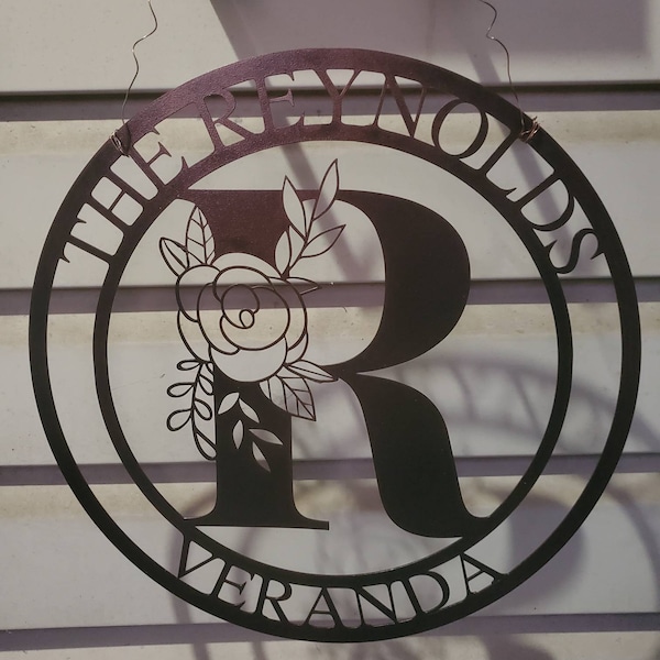 Custom Metal Family Crest Sign / Family Crest / Metal Family Crest ...