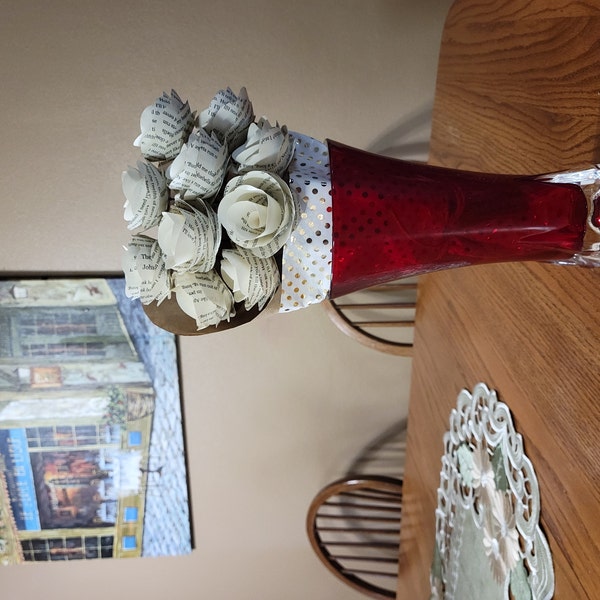 Custom Song Lyrics Paper Flowers, Wedding Vows, Paper Anniversary ...