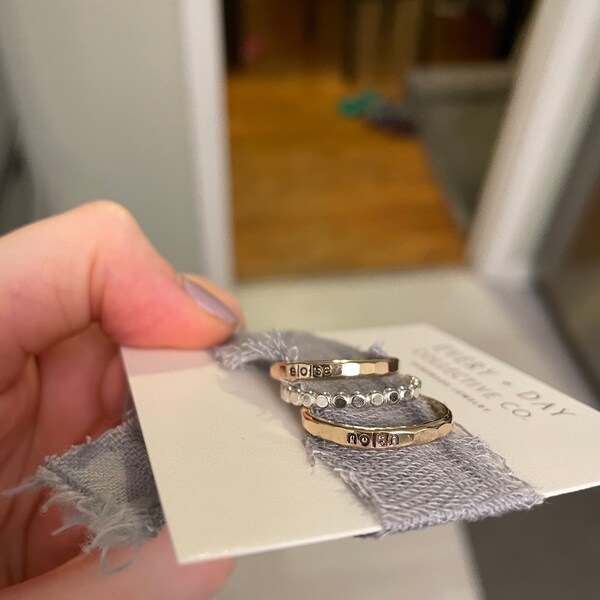 Customized Quote Ring, Personalized Inspiration Ring, Personalized ...