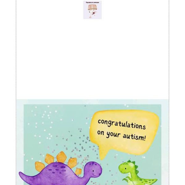 Cute Felt Heart Congrats on the Autism Card! Congratulations on Your ...