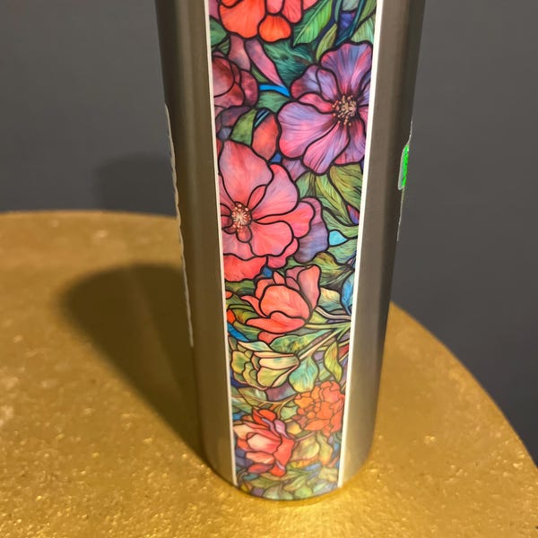 Watercolor Mountain Forest Landscape Sticker - Waterproof Nature ...