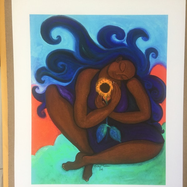 Atabey Taino Goddess Original Painting Taino Symbol of Puerto Rico ...