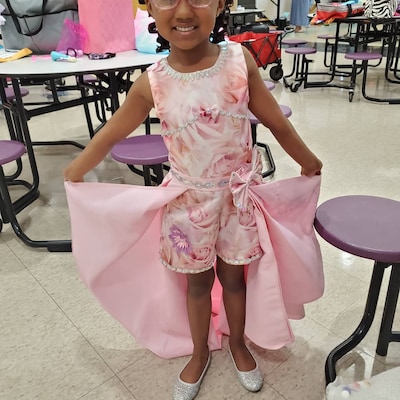 Fun Fashion Pink Girls Outfit Pageant Pink Dress Romper Runway Outfit ...