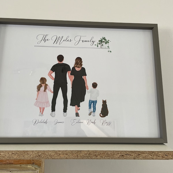 My Family Our Family A4 A3 Print Family Gift Photo Wall Picture Frame ...