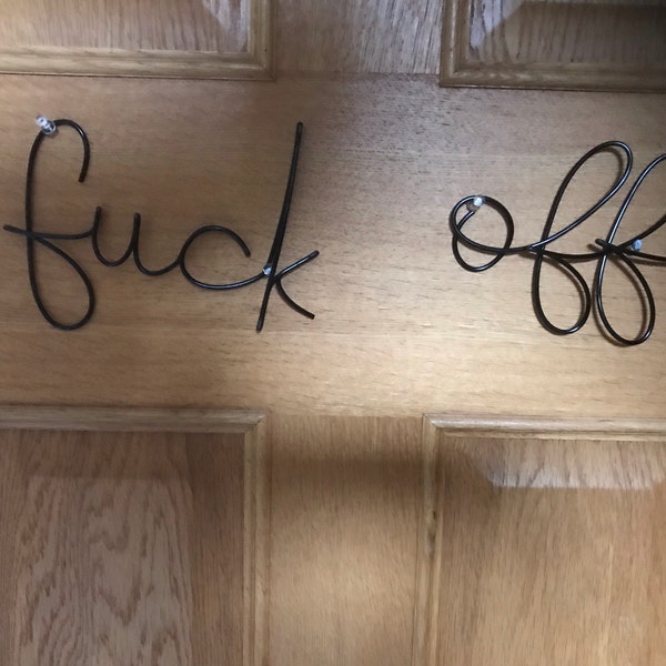 Wire “our Beautiful Chaos” Handmade Wire Words, Wall Hanging, Gallery ...