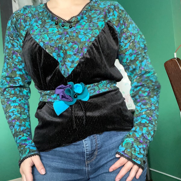 Vintage Sewing Pattern 1910s Ladies' French Blouse With Pleated Peplum ...