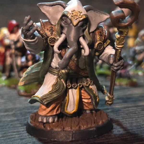 Loxodon Paladin - D&D - Elephant - Warrior - TTRPG - 32mm Miniature ...