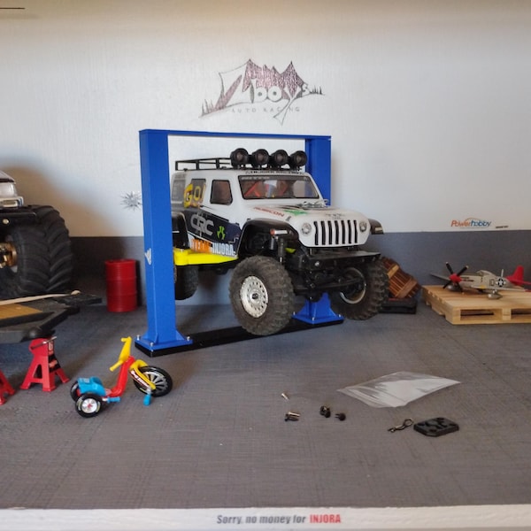 1/24 Micro Hoist Car Lift for Axial SCX24 ECX Barrage Rgt RC4WD ...