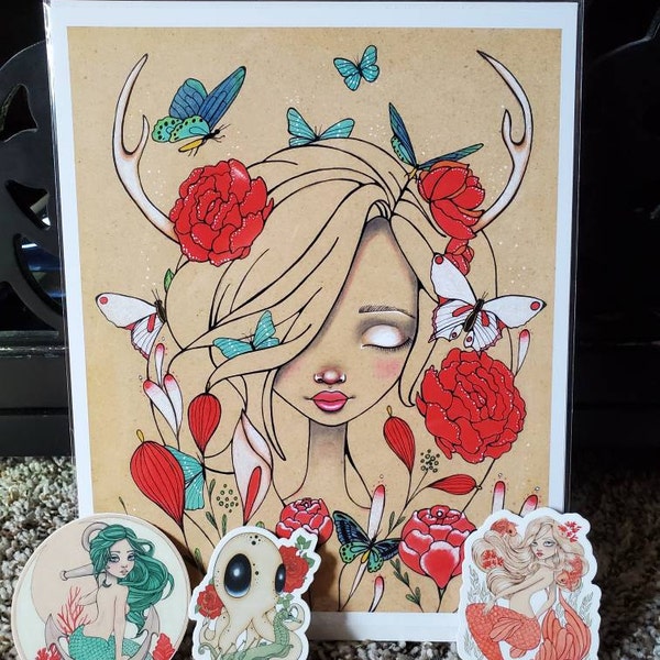 El Bandolon Loteria Mandolin Guitar Music Original Art Giclee Fine Art ...