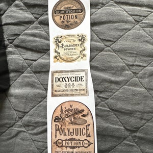 Vampire Themed Apothecary Style Potion Labels 100, Printable - Etsy