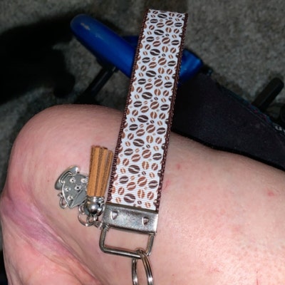 Coffee Key Fob Coffee Keychain Coffee Bean Key Fob Coffee Lover Gifts ...