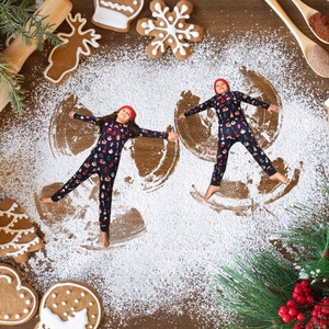 Cookie Cutter Kids Backdrop, Christmas Snow Angels in Flour - Etsy