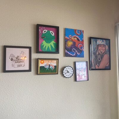 Mini Fluted Geometric Acrylic Wall Clock - Etsy