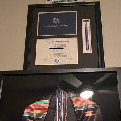 Four Certificate Frame Degree Framing Holds 4 Diploma Quadruple Documents Framing Professional ...