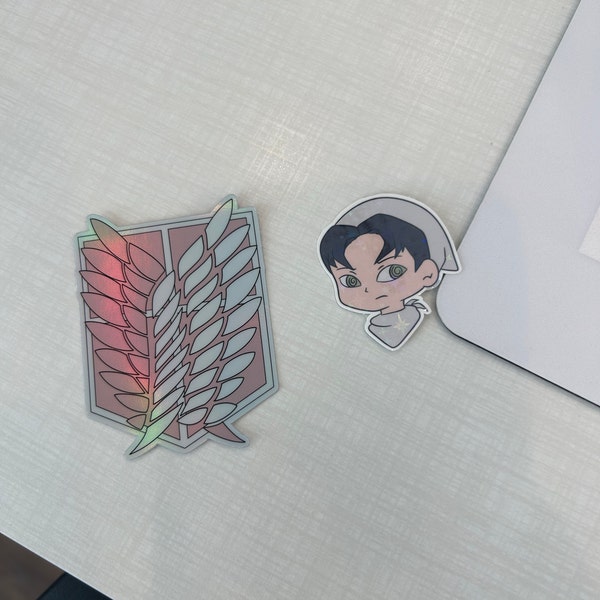 AOT Scouts Regiment Pink Holographic Sticker - Etsy