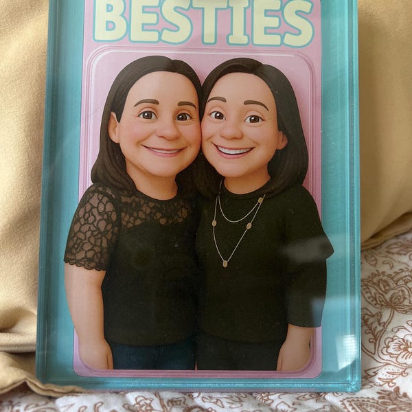 Personalized Besties Gift, Custom Best Friend Photo Action Figure ...