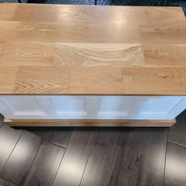 Shaker Storage Bench, Kitchen Nook, Under Window Seating. Painted White ...