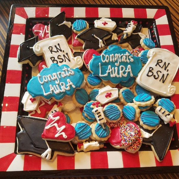 Medical School/nurse Graduation Sugar Cookies - Etsy