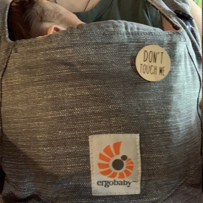 Do Not Touch Pin, Ew Germs Pin for Adults, Baby Carrier Sign - Etsy