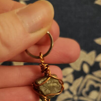 Raw, Natural Crystal Key Chains/pet Collar Charms You Choose the ...