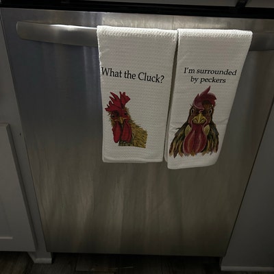 Chicken Math Funny Hand Towel Chicken Lover Gift Kitchen Towel Chicken ...