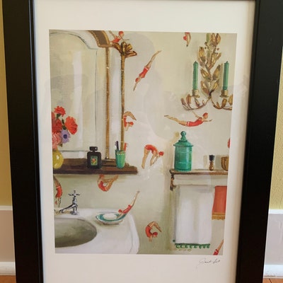 Divers. Art Print. Janet Hill Studio - Etsy