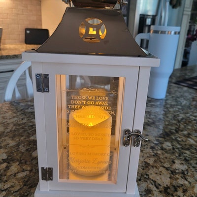 Loss of Loved One Memorial Lantern Memorial Lantern Gift Walk Beside Us ...