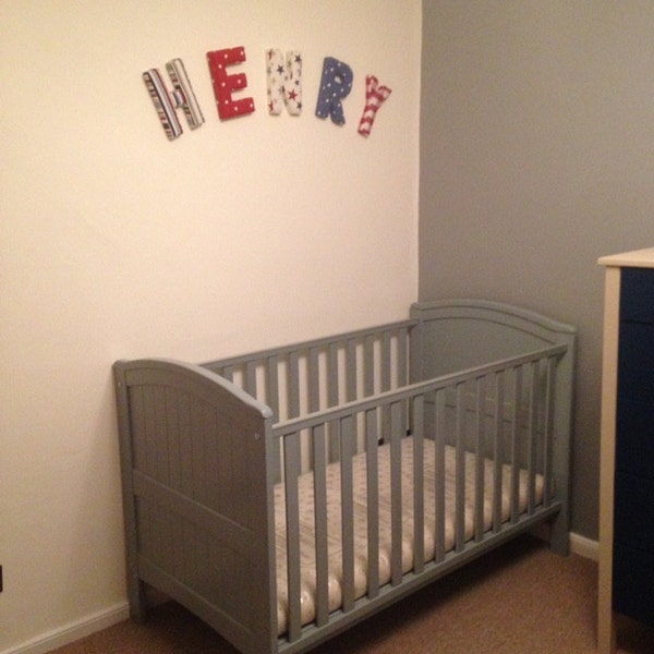 Fabric Padded Letter, PRICE PER LETTER, Initial, Nursery Room Decor ...