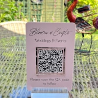 Mini QR Display Sign - Etsy