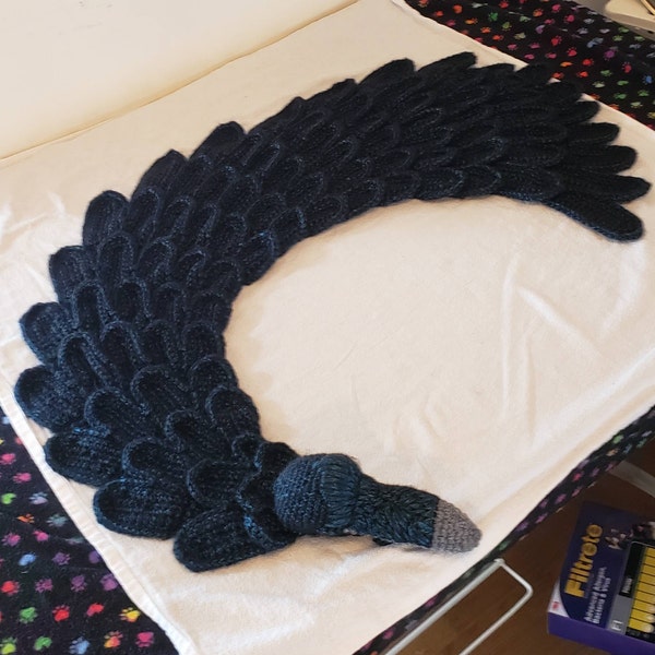 Raven Shawl Crochet Pattern, PDF Digital Download, Amigurumi Crow ...
