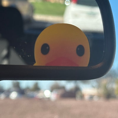 Duck Peeker Rear View Mirror/sun Visor Decal - Etsy